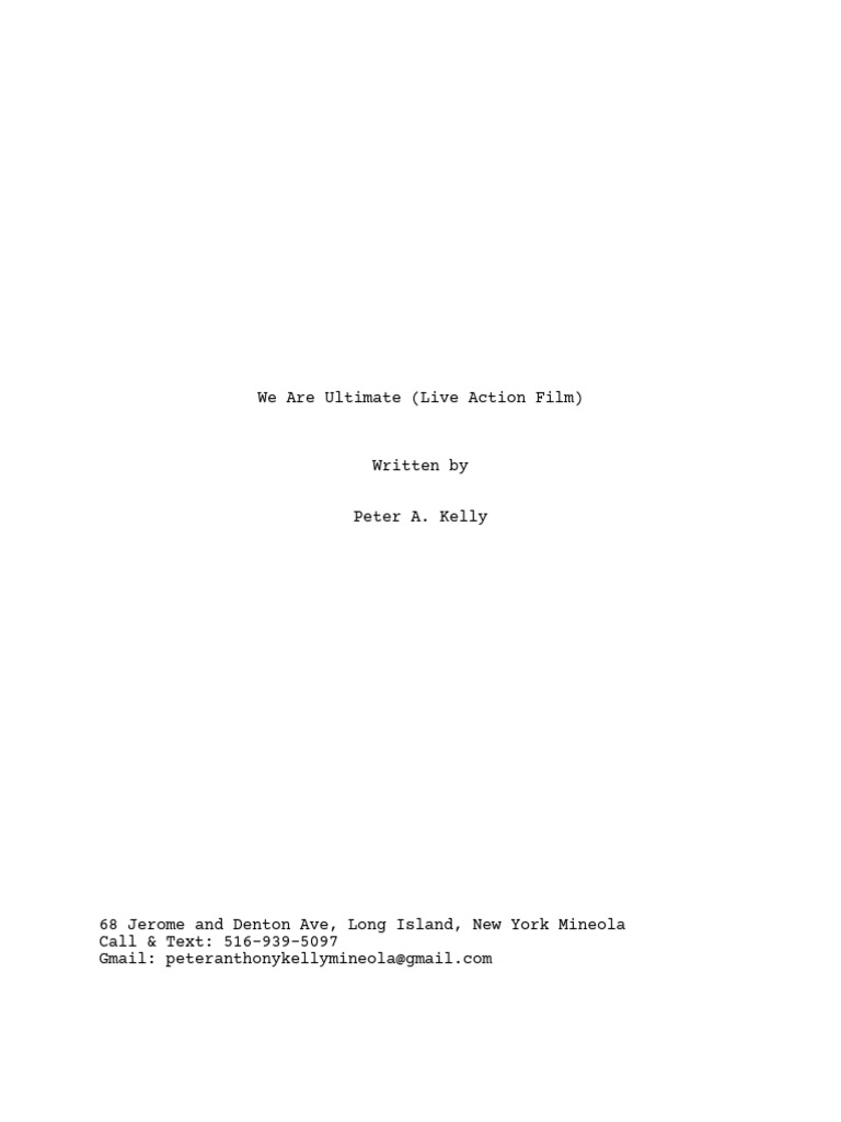 We Are Ultimate (Live Action Film) | PDF | Elevator