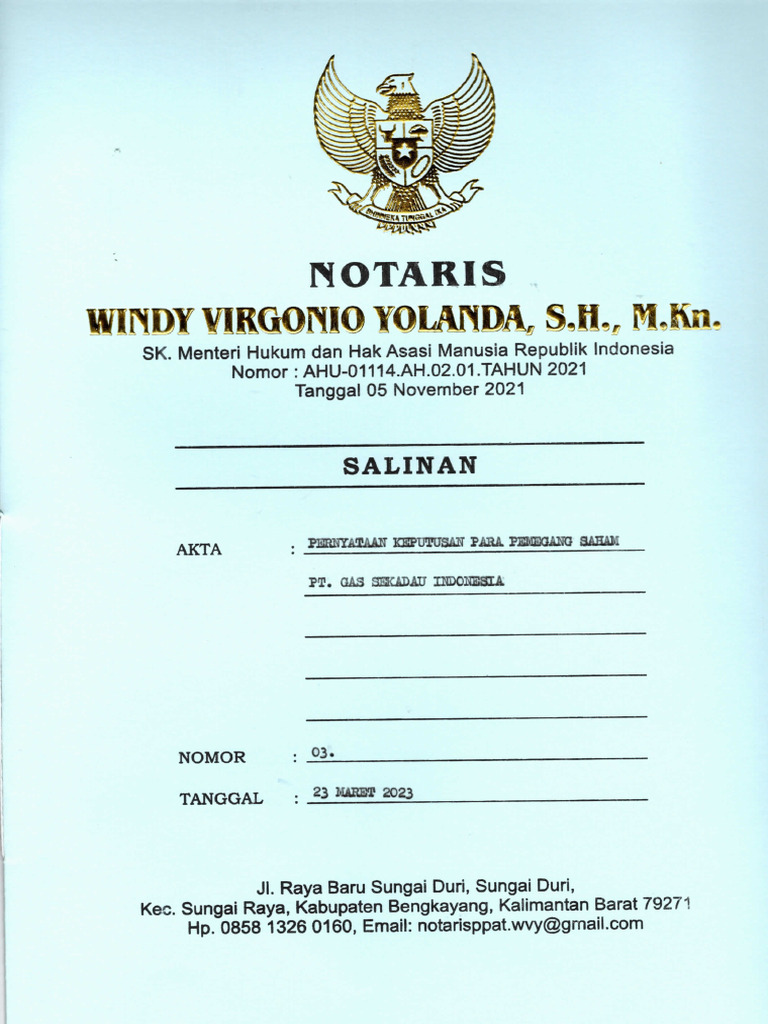 Akte Perusahaan | PDF