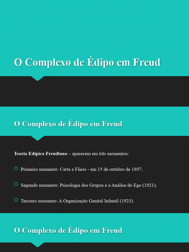 Slides O Complexo de Édipo em Freud | PDF