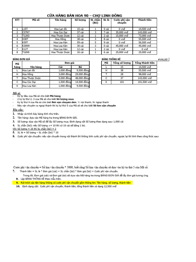 De - Thi - EXCEL Ngọc Cảnh Nguyễn 17.08.2017 | PDF