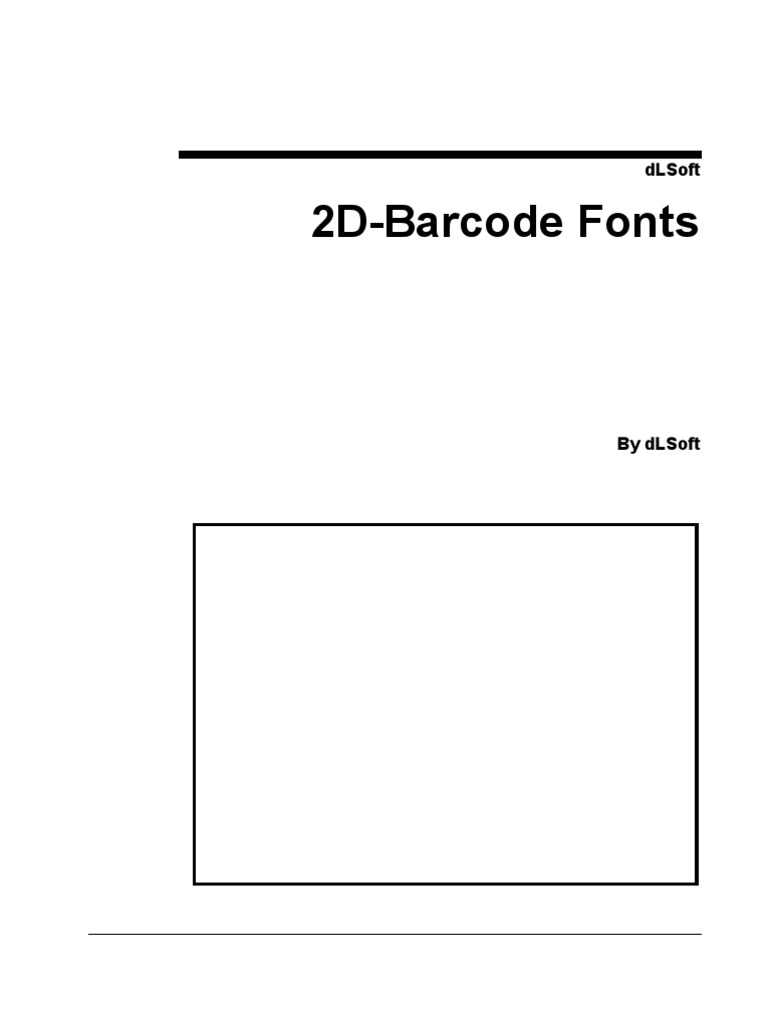 2D Barcode Font Kits | PDF | String (Computer Science) | Boolean Data Type