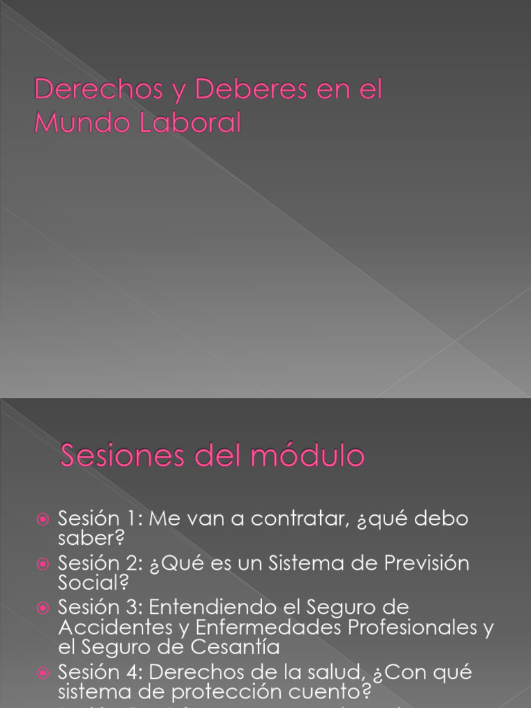 Derechos y Deberes en El Mundo Laboral | PDF