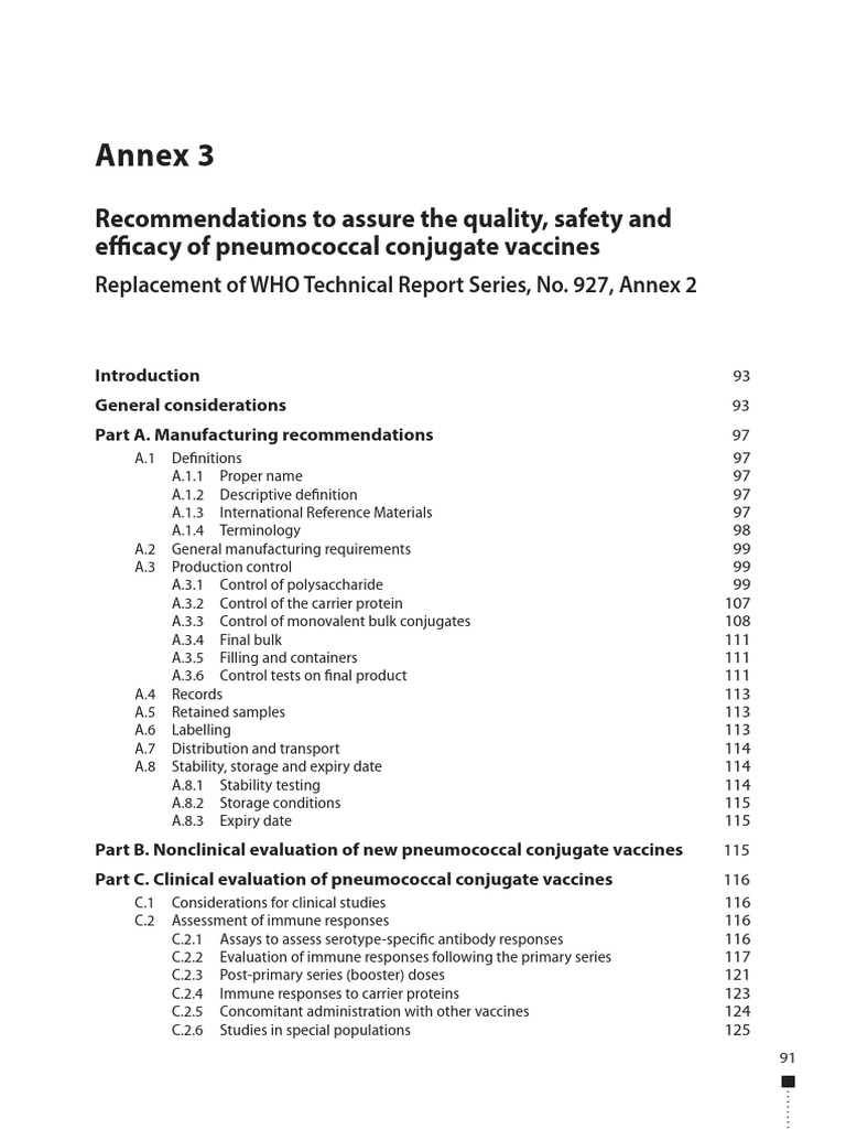 Trs 977 Annex 3 PCV | Download Free PDF | Vaccines | Elisa Trs 977 Annex 3 PCV | Download Free PDF | Vaccines | Elisa