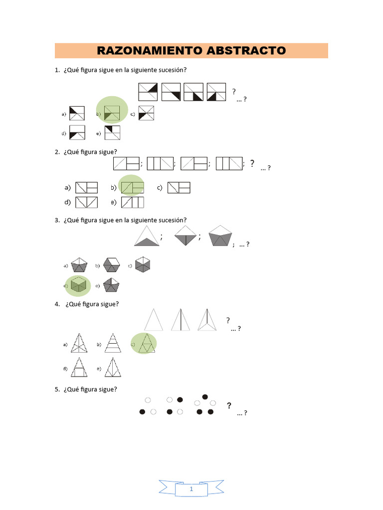 Razonamiento Abstracto | PDF