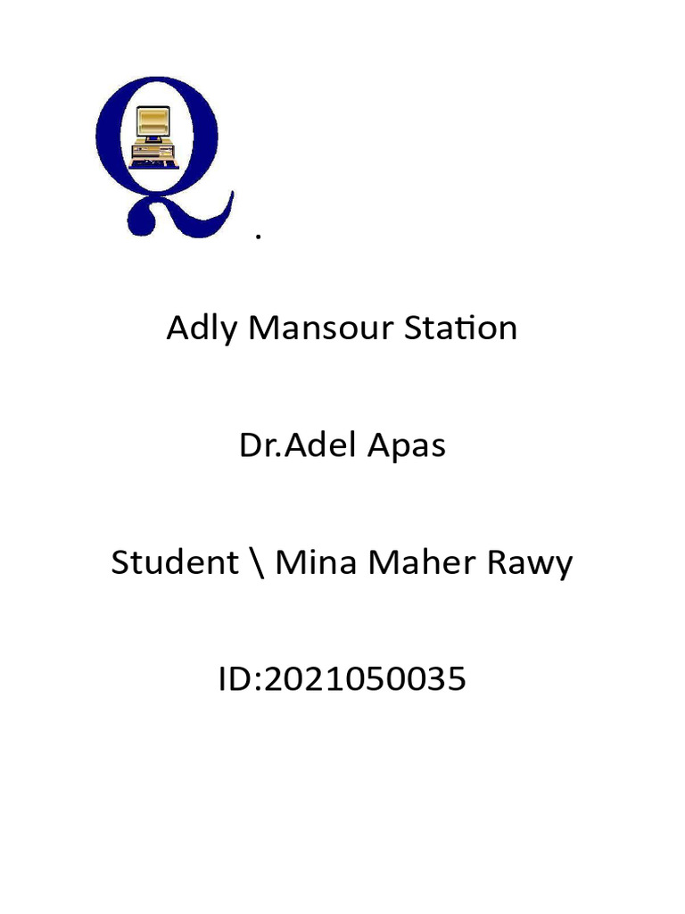 Adly Mansour Station | PDF
