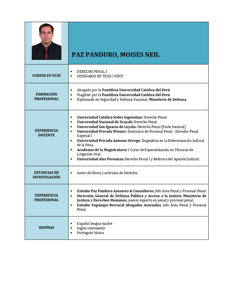 Paz Panduro Moises Neil | PDF