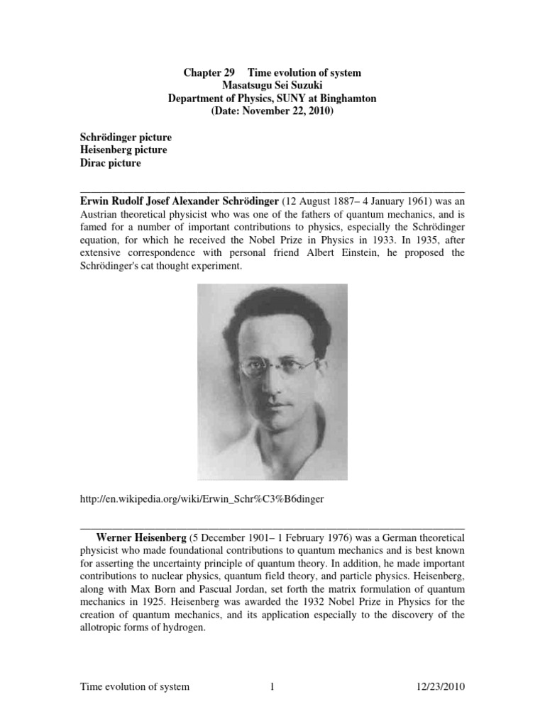 LN-29 Time Evolution Operator | PDF