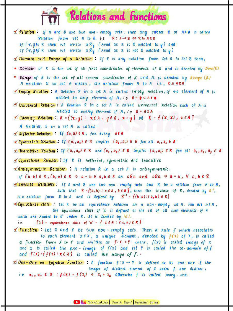 Maths Formula Sheet | PDF