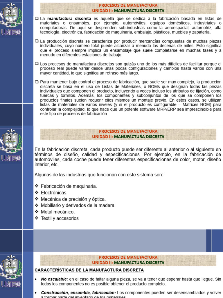 Manufactura Discreta y Análisis Avanzado | PDF | Internet de las Cosas ...