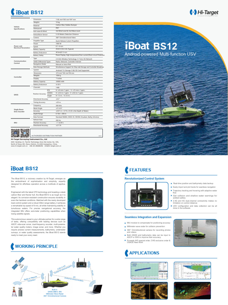 IBoat BS12 Brochure en 20231116s | PDF | Radio | Electronics