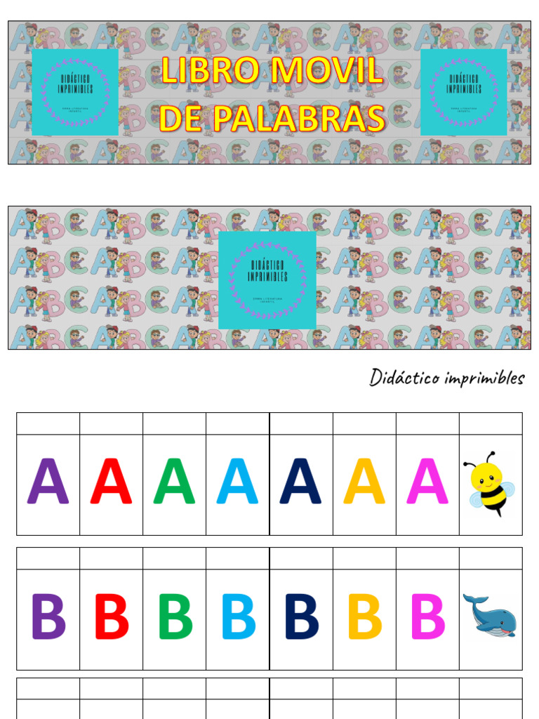 Libro Movil de Palabras PDF | PDF