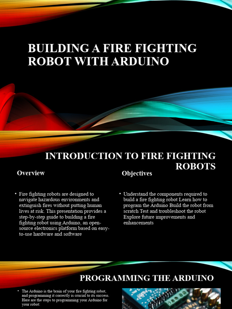 Building A Fire Fighting Robot With Arduino-2 | PDF | Arduino | Robot