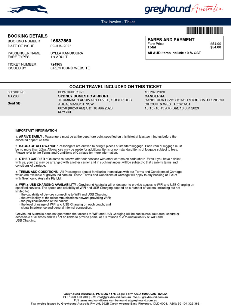 Eticket 16887560 202306090028 | PDF | Wi Fi | Baggage