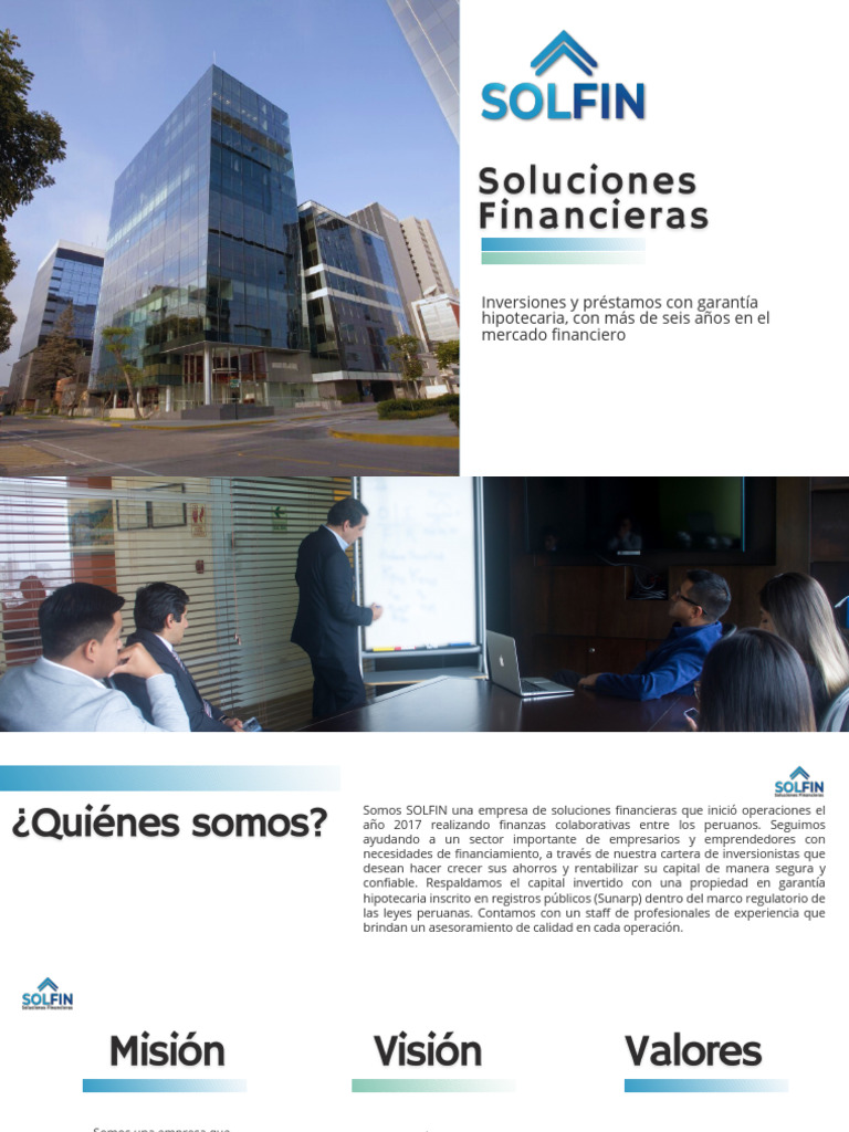 Brochure Solfin Completo | PDF | Interés | Negocios económicos