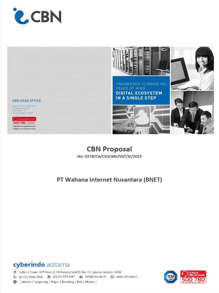 CBN Proposal IP Transit - PT Wahana Internet Nusantara (BNET) | PDF | Computer Network ...