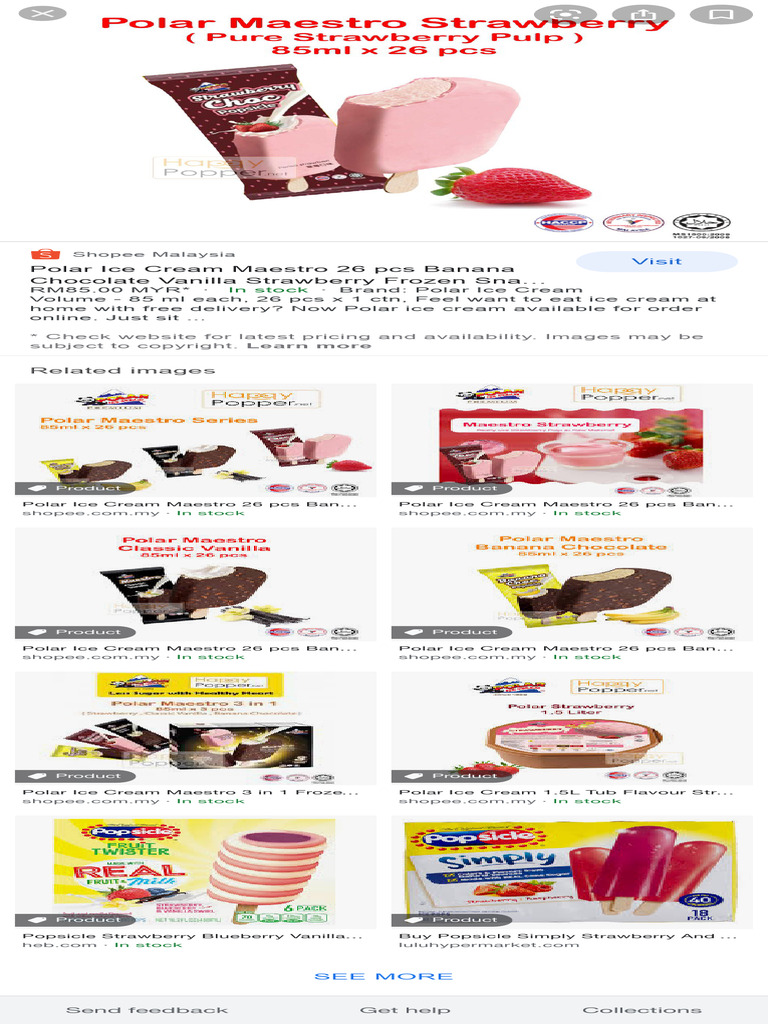 Polar Ice Cream Strawberry Popsicle - Google Search | PDF