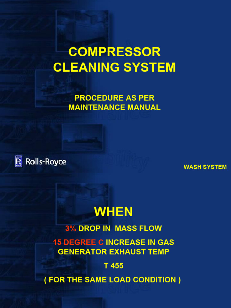 Compressor Washing System Procedure | PDF | Engines | Valve