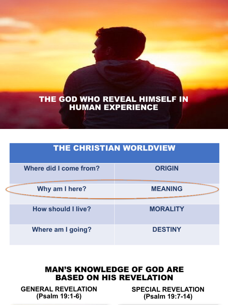 8 5. God Who Reveal Himself Through Human Experience | PDF ...