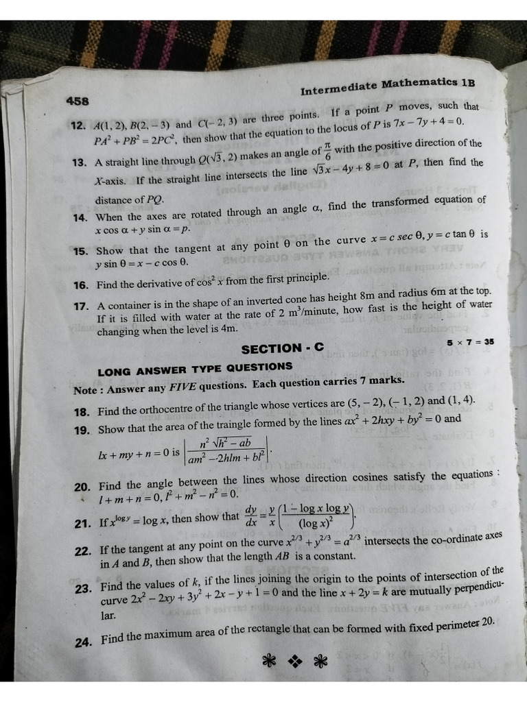 Maths 1b Ts 7 Marks | PDF