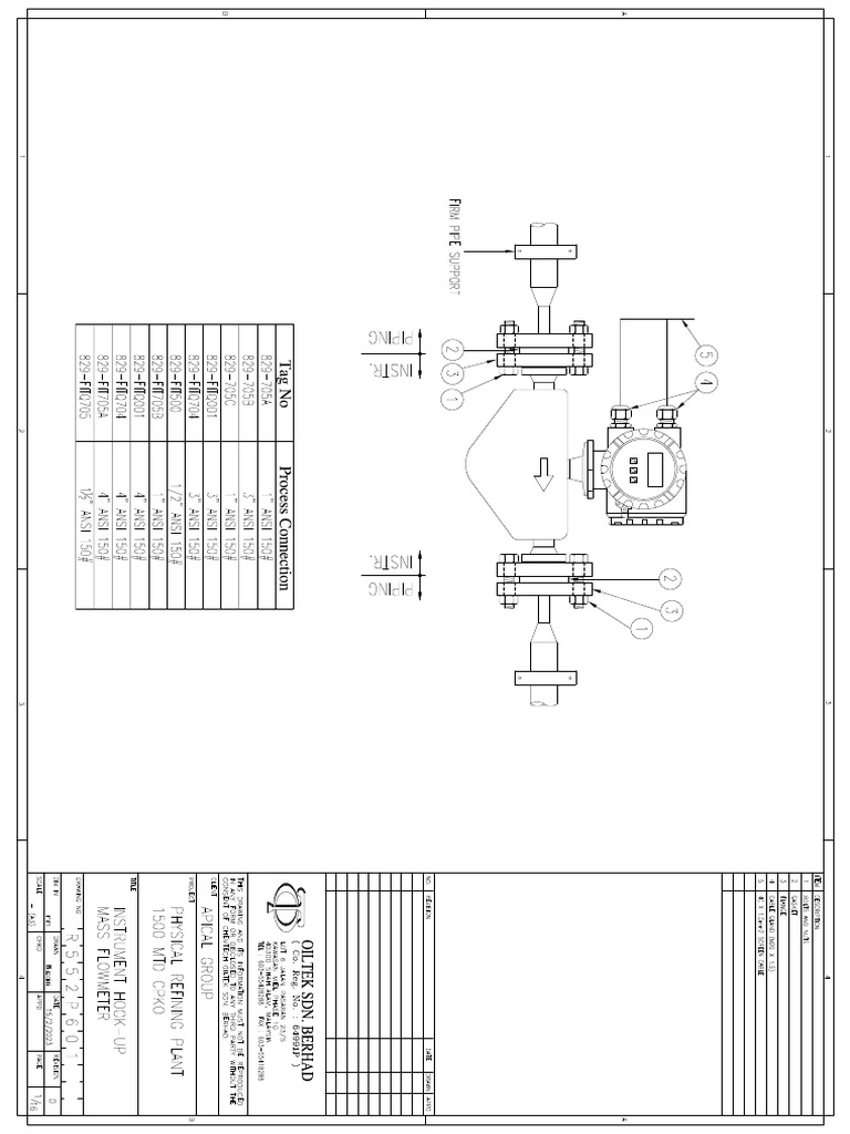 R552P6010 Instument Hook-Up Drawings | PDF