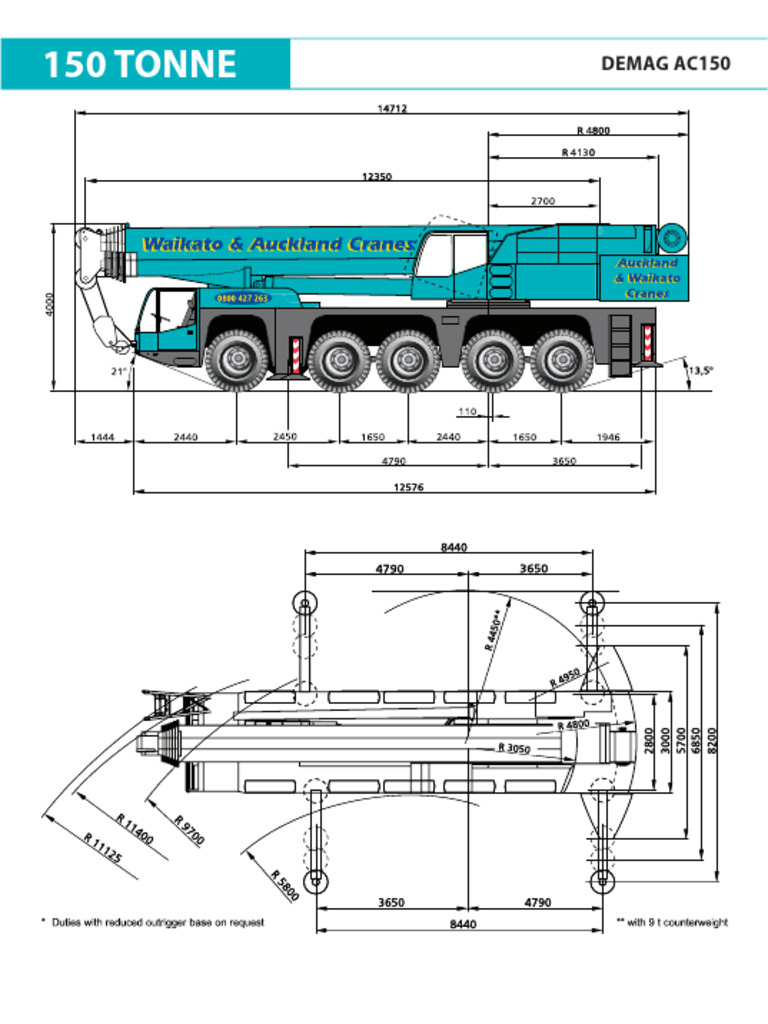 Demag AC150 Crane Specifications | PDF