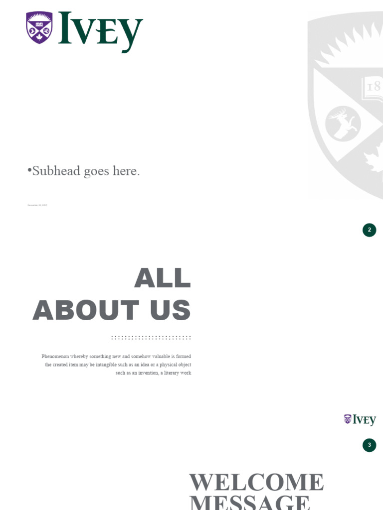 Ivey Powerpoint Template | PDF | Creativity | Typefaces