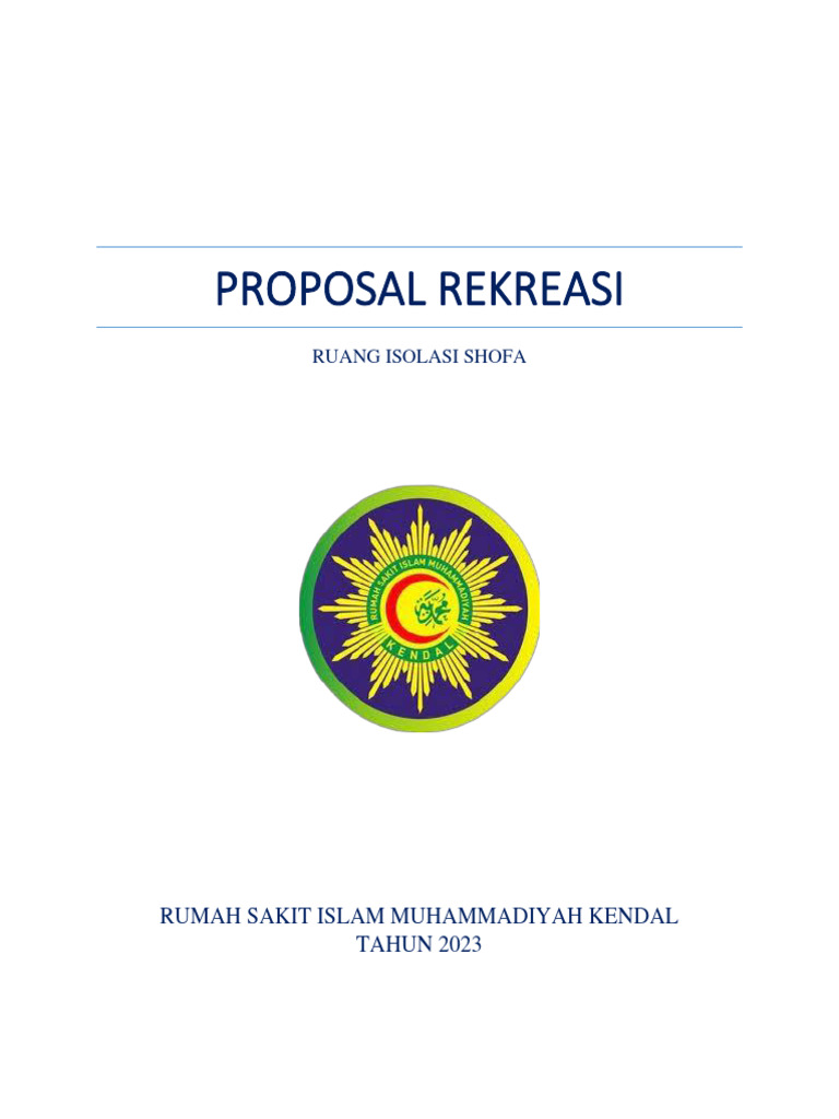 Proposal Rekreasi Isolasi Shofa 2023 081921 | PDF