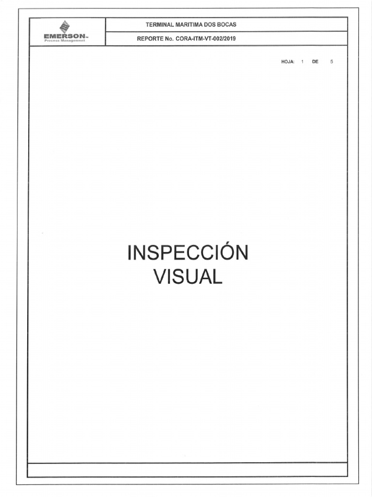 Reporte TIE-In-02 Inspección Visual | PDF