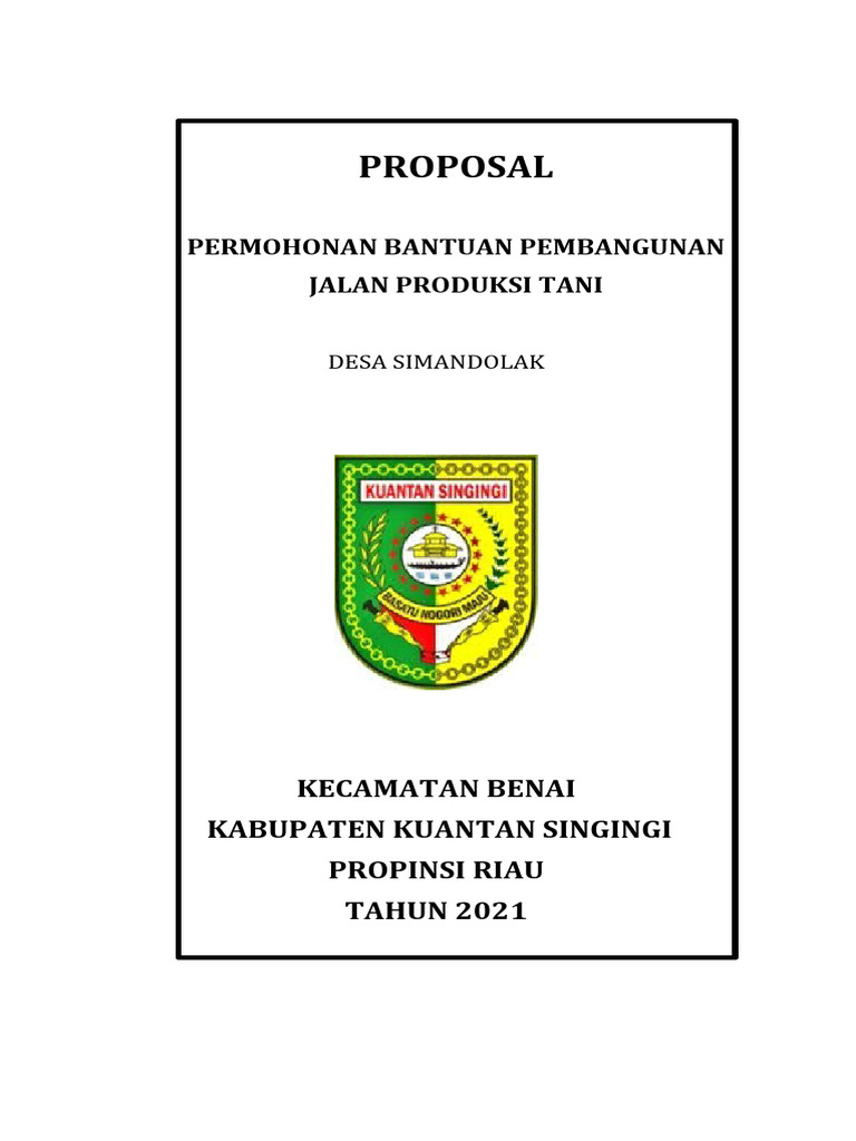 Jalan Produksi Tani | PDF