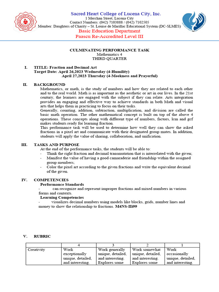 MATH4.PT 4th QUARTER | PDF