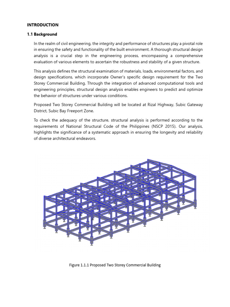 NSCP-Compliant Structural Design Report | PDF | Structural Load ...