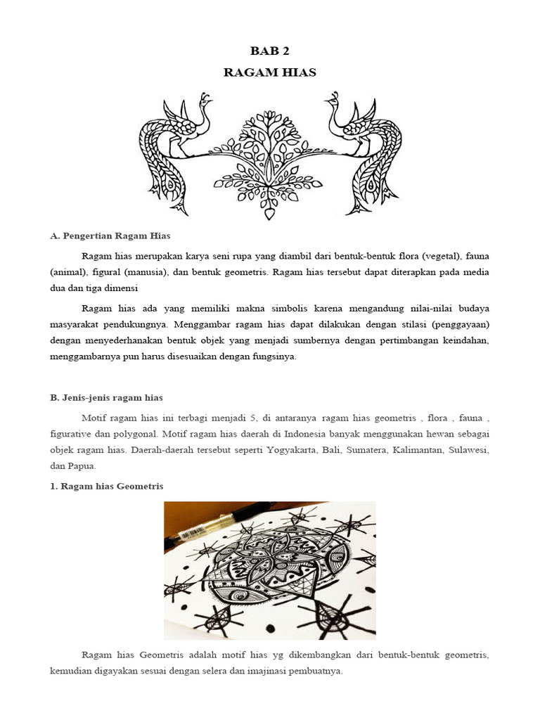 Ragam Hias: Definisi dan Jenisnya | PDF