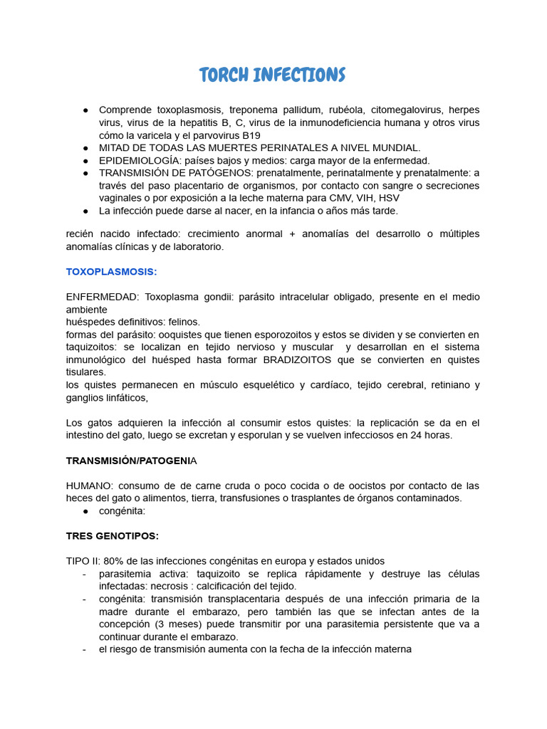 RESUMEN ARTICULO TORCH | PDF | Salud pública | Ciencias de la Salud