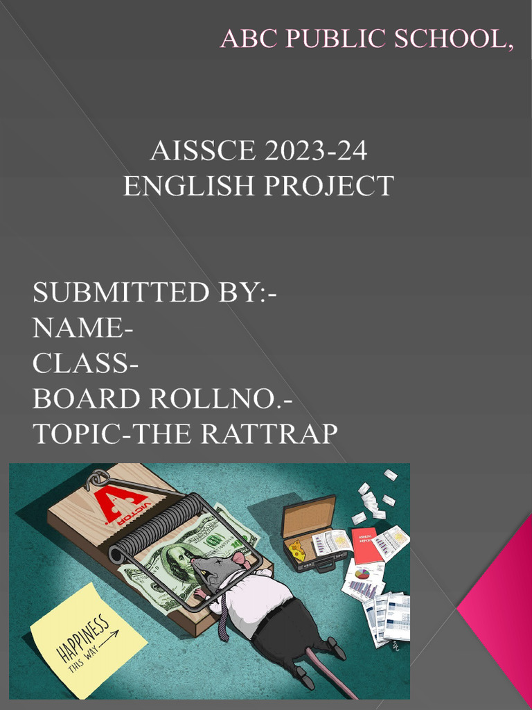 Eng Project On Rattrap | PDF