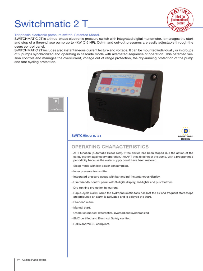 Coelbo Switchmatic 2T | PDF | Alternating Current | Electrical Engineering