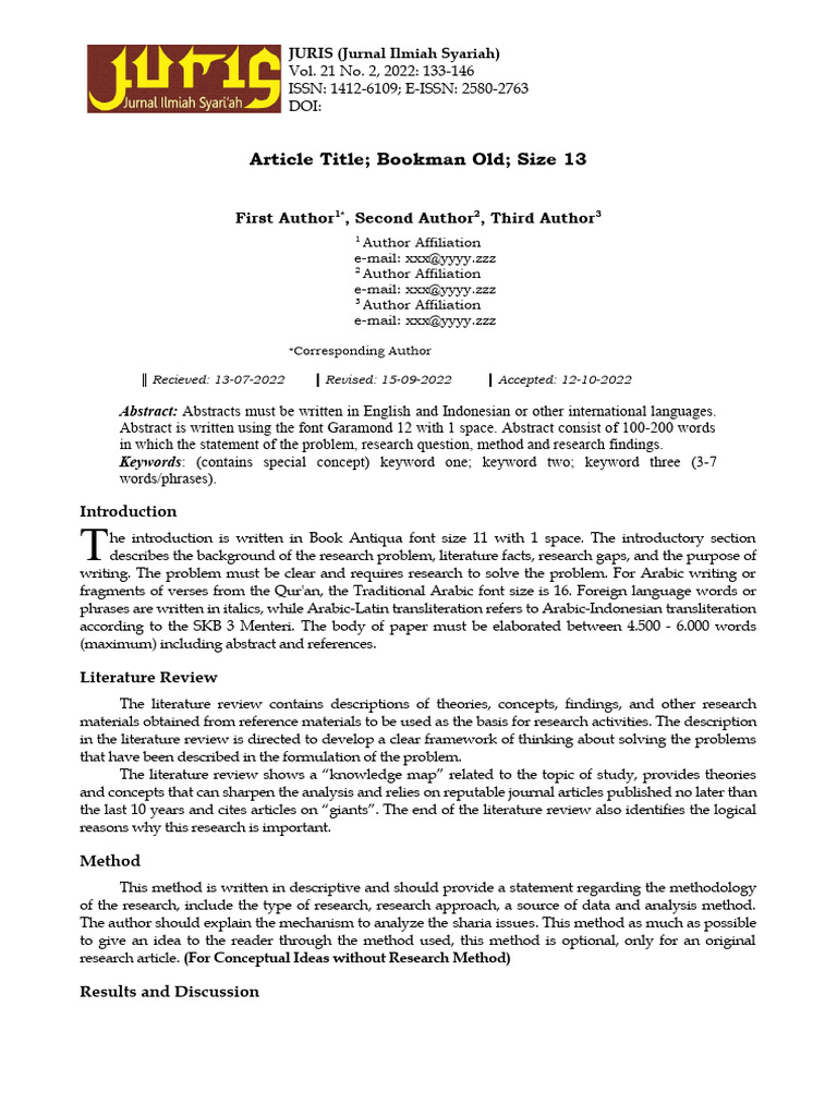 Juris Template - 2022 | PDF