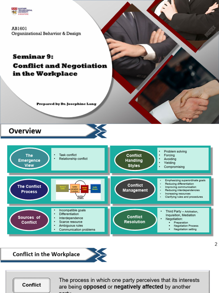 Managing Task vs. Relationship Conflict | PDF | Negotiation | Conflict ...
