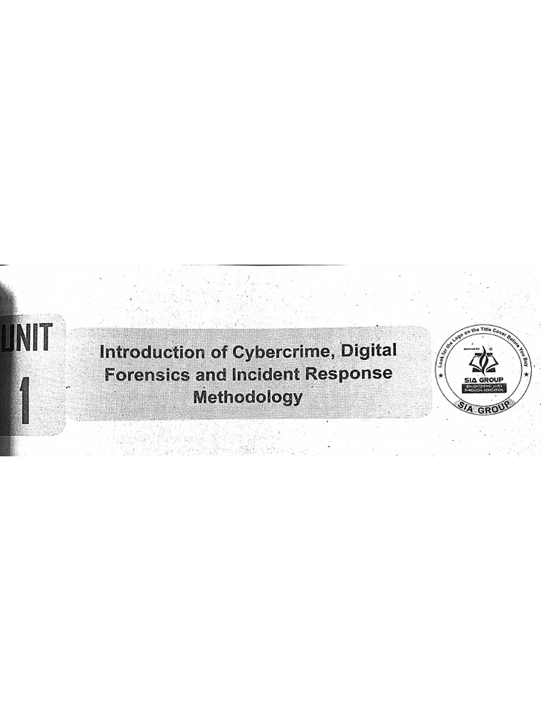 Cyber Forensics All Units. | PDF