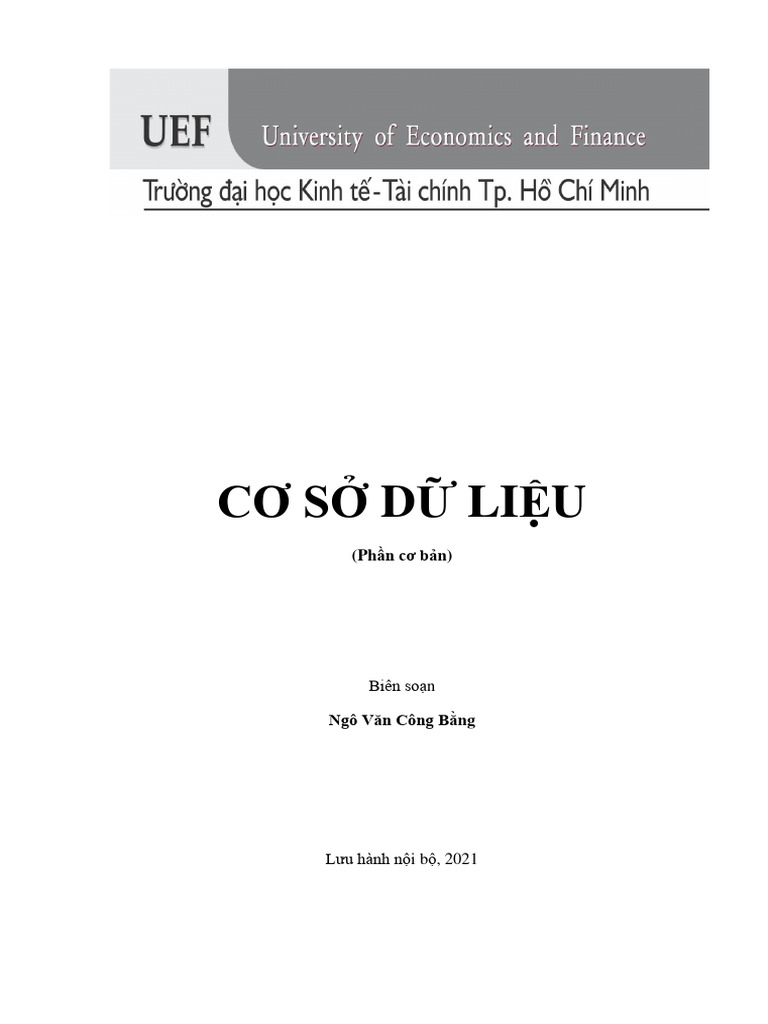 GT Ly Thuyet CSDL | PDF