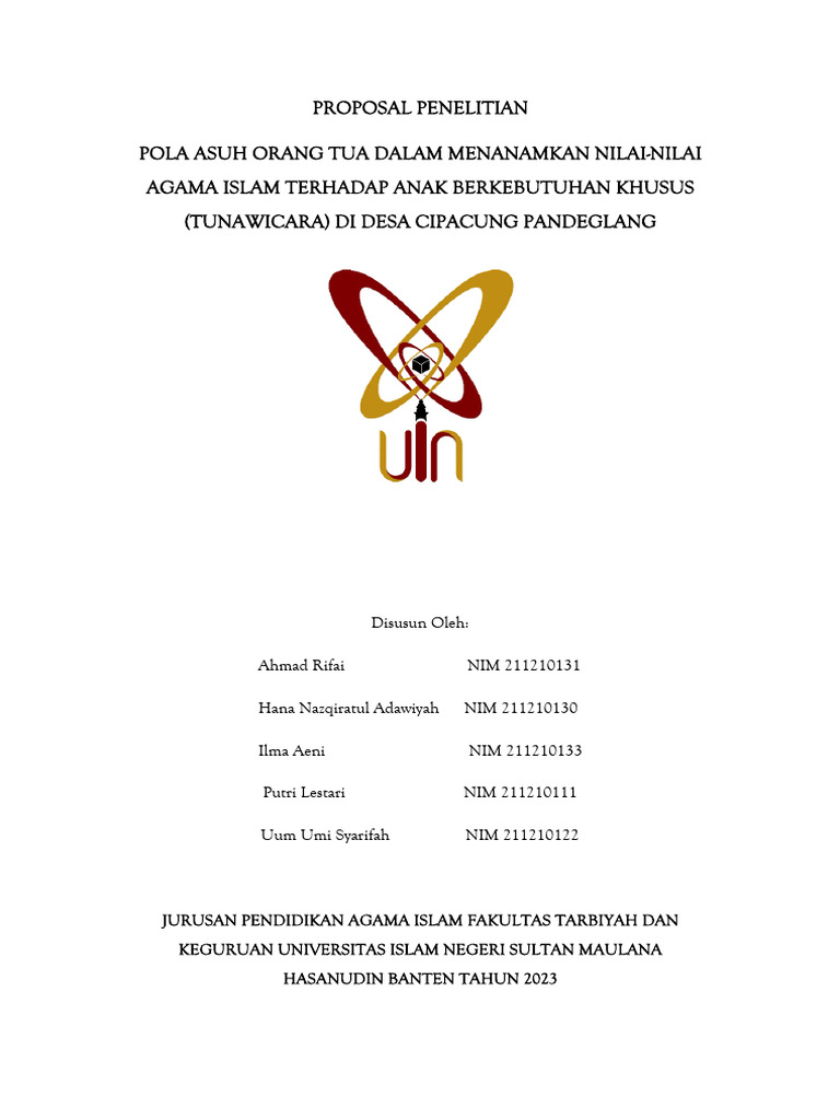 Kel 2 - Proposal Difabel | PDF