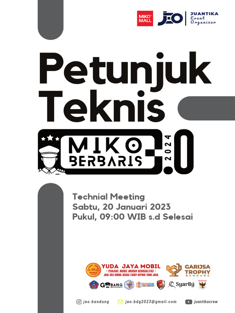 Petunjuk Teknis-1 | PDF