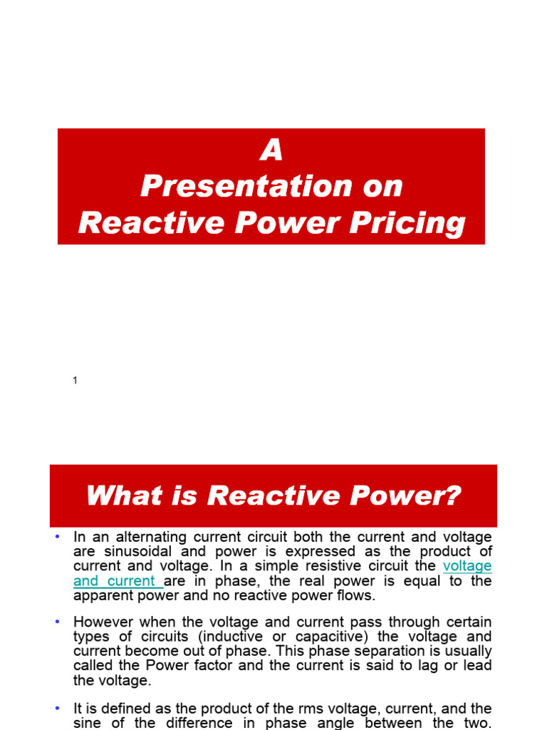 Reactive Power | PDF | Electric Power | Ac Power