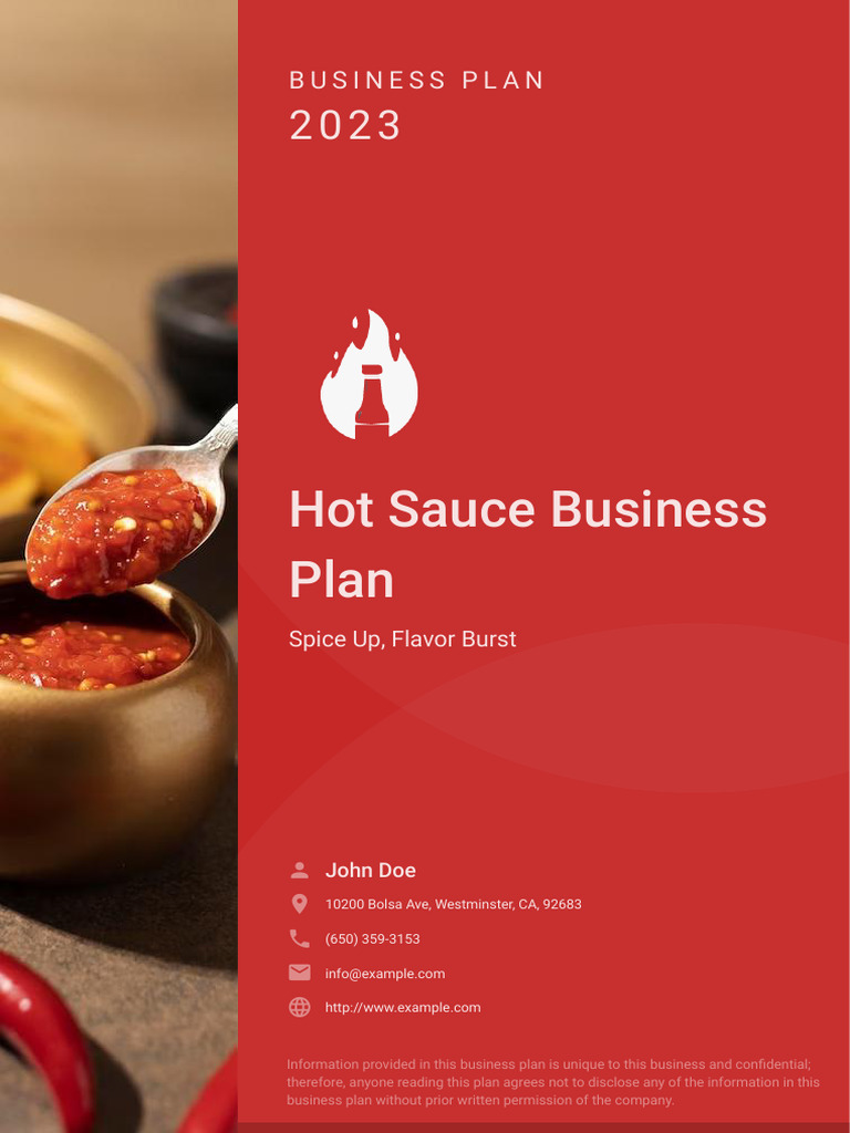 Hot Sauce Business Plan Overview | PDF | Business Plan | Marketing