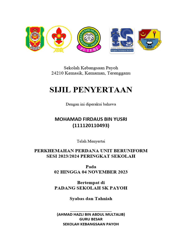 SIJIL | PDF