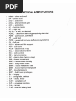 Veterinary Abbreviations and Acronyms Guide | PDF