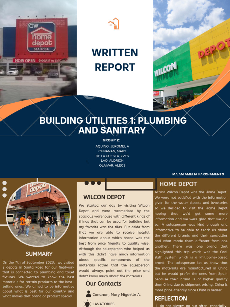 Group 2 Written Report | PDF | Water Heating | Plumbing