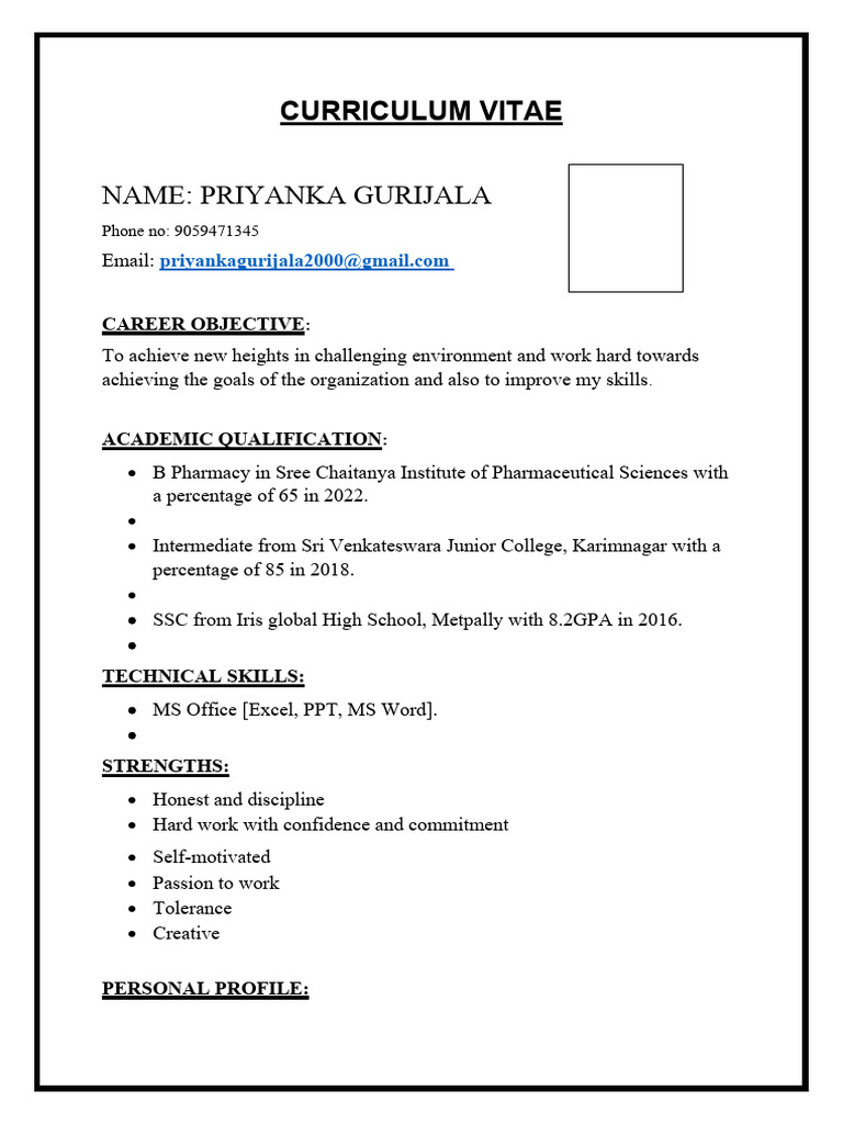 Priyanka Resume | PDF