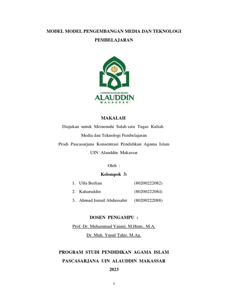 Model Pengembangan Media Pembelajaran | PDF