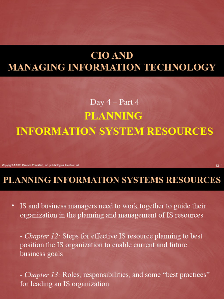 Day 4 - MIS Develop and Management - P4 - MIS Plan | Download Free PDF ...