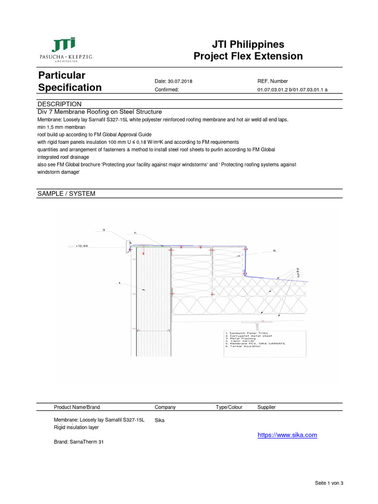 A. DIV 7 Roof - Membrane Roofing On Steel Structure | PDF